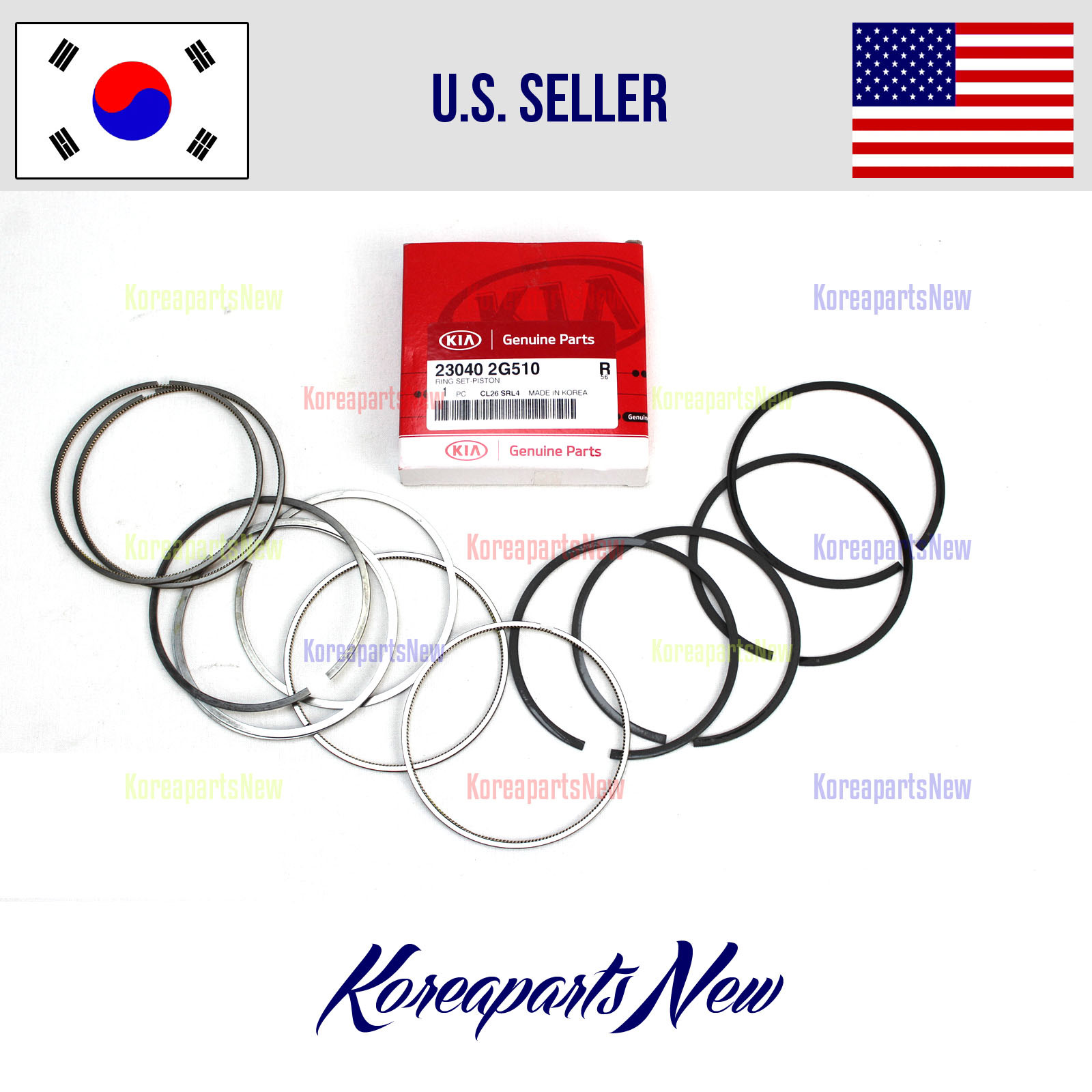 2.4L Engine Piston Ring 230402G510 ⭐OEM Sonata Optima Sorento Santa Fe ...