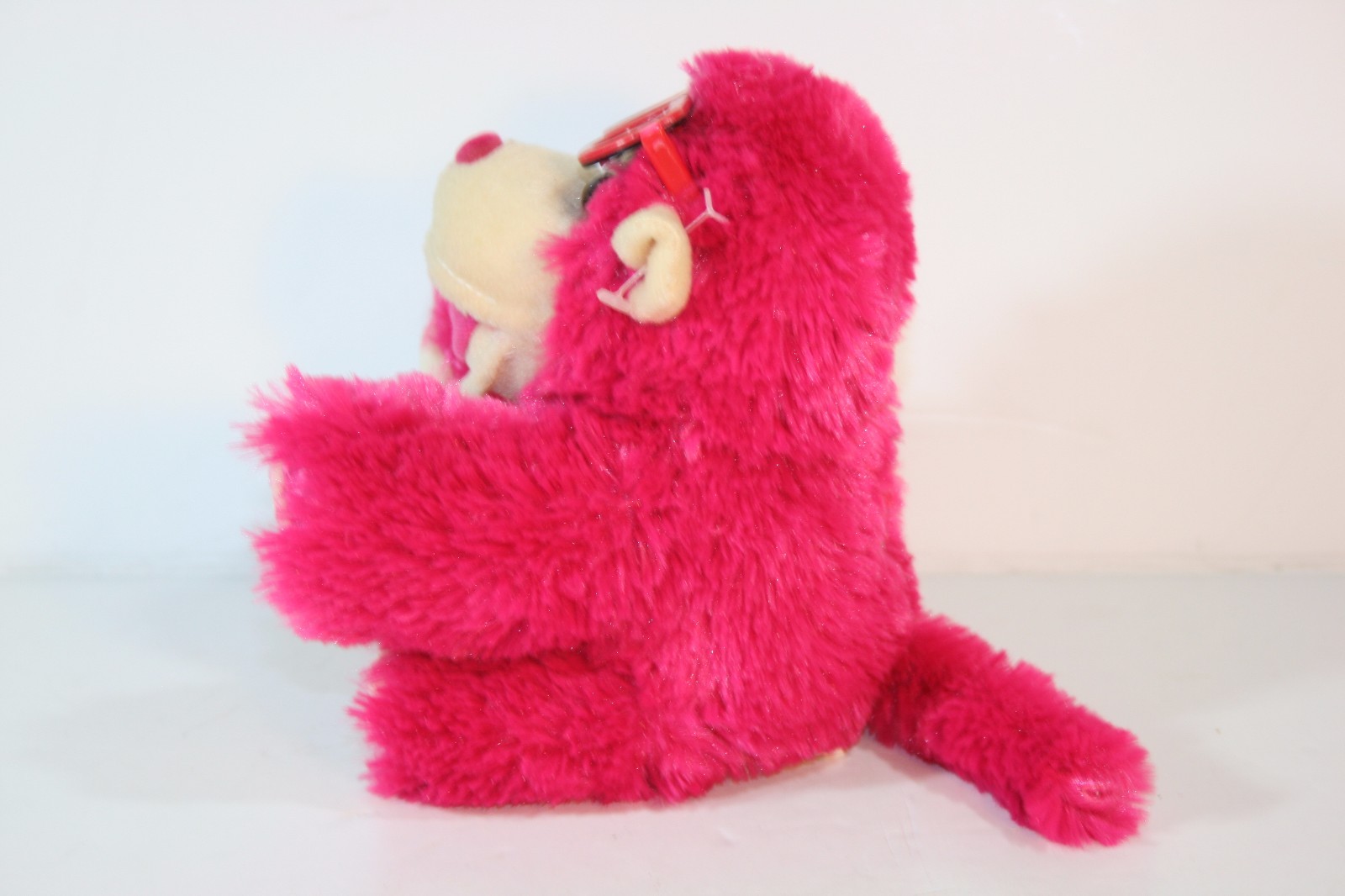 Walmart MONKEY 6" Plush Whistles Cat Call Pink Chimp Gorilla Orangutan ...