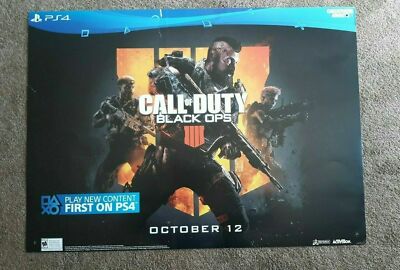 Lare Gamestop promo display poster Call of Duty 26 x 36 VERY RARE ! | eBay