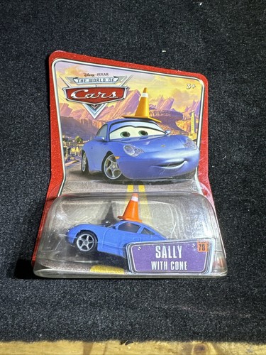 Disney Pixar The World of Cars Sally with Cone Diecast Toy Car Mattel ...