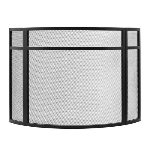 Achla Designs Fireplace Screen 31"Hx48"W 3Paneled Curved Metal Black+ ...