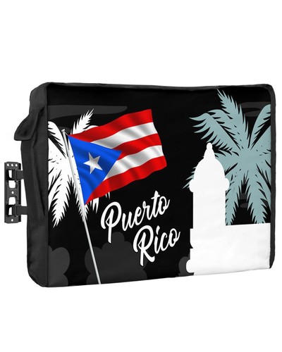Outdoor TV Cover Puerto Rico Flag Palm Tree Waterproof Weatherproof TV ...