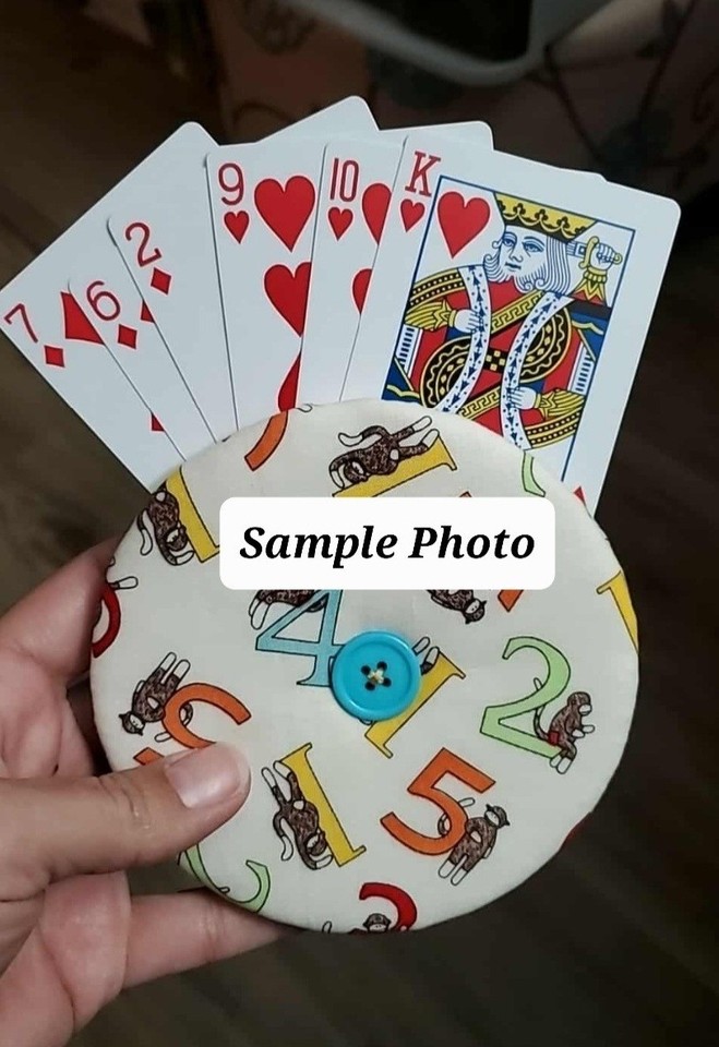 Fabric Playing Card Holder Helping Hands Lot Of 2 + Cards, Super Mario ...