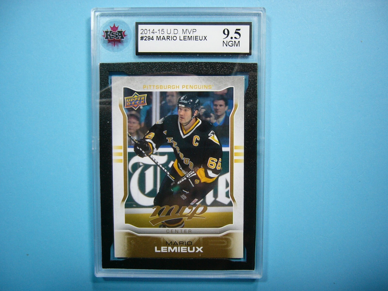 2014/15 UPPER DECK U.D. MVP NHL HOCKEY CARD #294 MARIO LEMIEUX KSA 9.5 ...