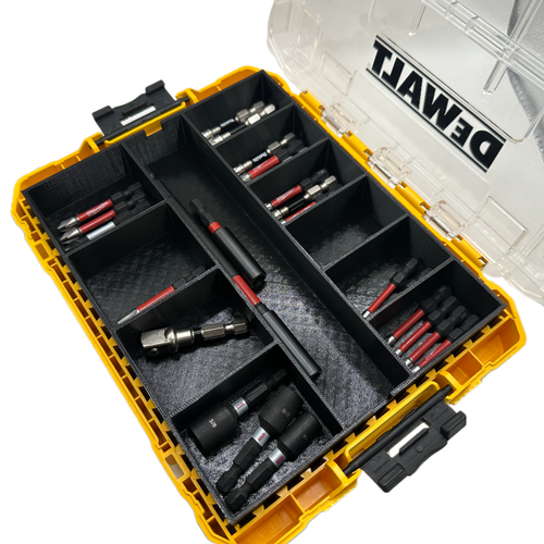 ToolCraft3d Impact Bit Organizer Insert for DEWALT Medium ToughCase (11 ...