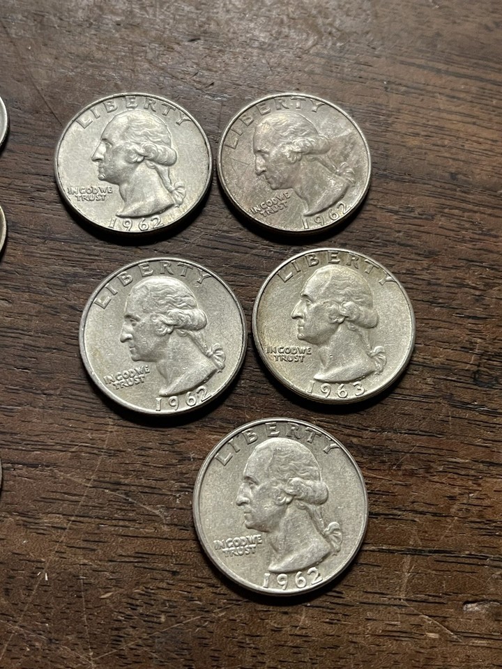 lot of silver Dimes And Silver Quarters..25 Silver Dimes And 5 Silver ...