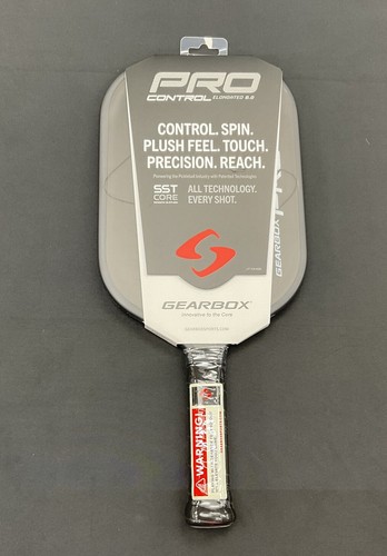 GearBox Pro Control Elongated 8.0 14mm Pickleball Paddle | eBay