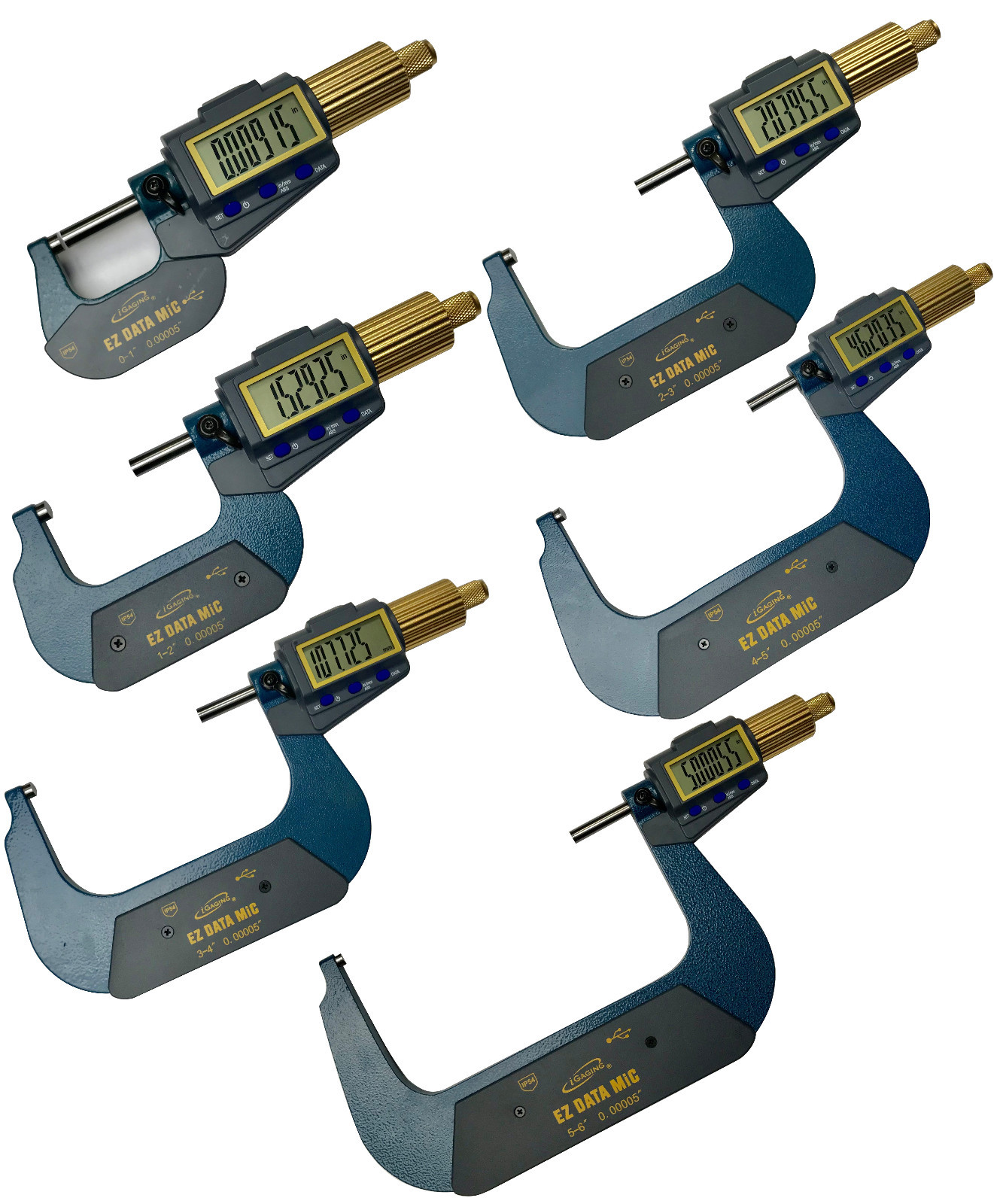 iGAGING IP54 EZ Data Micrometer 0-6" (6 tools) | eBay