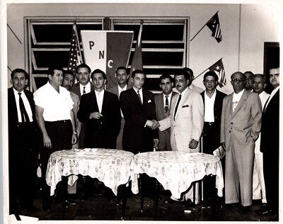 CUBAN US MILITARY MEETING COL ORLANDO PIEDRA SALUTES CUBA 1956 GOOD ...