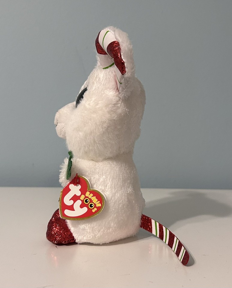 Ty Beanie Boos 6” CHIMNEY the Holiday Mouse Stuffed Animal Plush | eBay