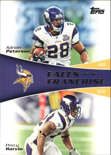 2011 Topps Faces of the Franchise Football Card #PH Adrian Peterson ...