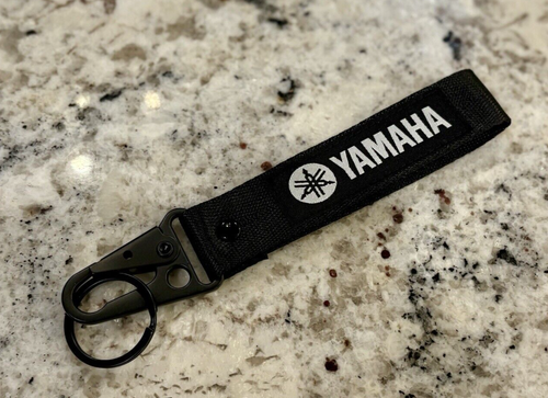 New Black Racing Double Sided Keychain for Yamaha Motorcycles R1 R3 R6 ...