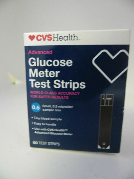 CVS Health Advanced Glucose Meter 50ct Test Strips Exp 2021 for sale ...