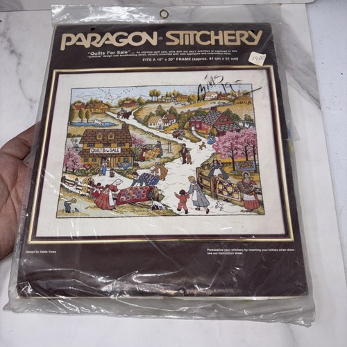 Paragon Stitchery Crewel Kit 1981 Quilts for Sale Frame Sz 16"X 20 ...