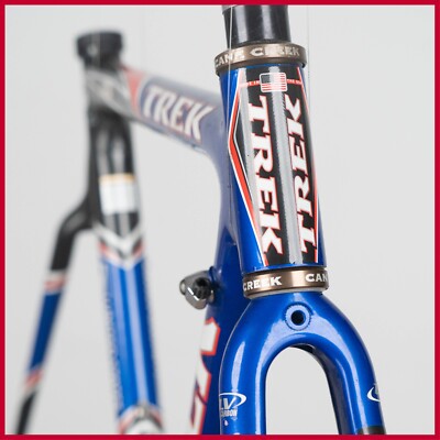 NOS TREK USPS OCLV CARBON 120 FRAMESET FRAME 54 ROAD BIKE RIM BRAKE ...