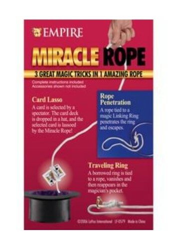 Miracle Rope - Perform Three Great Easy To Do Magic Tricks With This ...