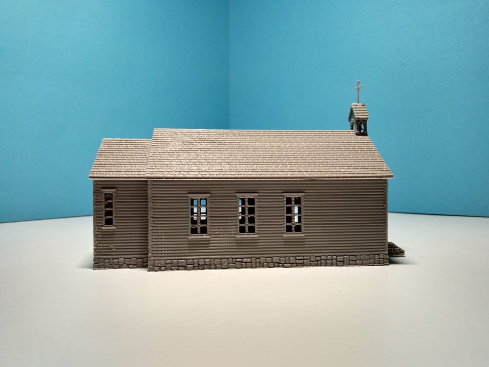 N Scale Church 'St. James' Building for Model Railroad or Diorama NEW ...