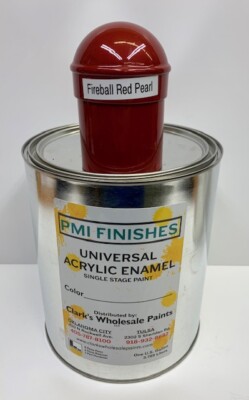 Fireball Red Pearl Gallon Single Stage ACRYLIC ENAMEL Car Auto Paint | eBay