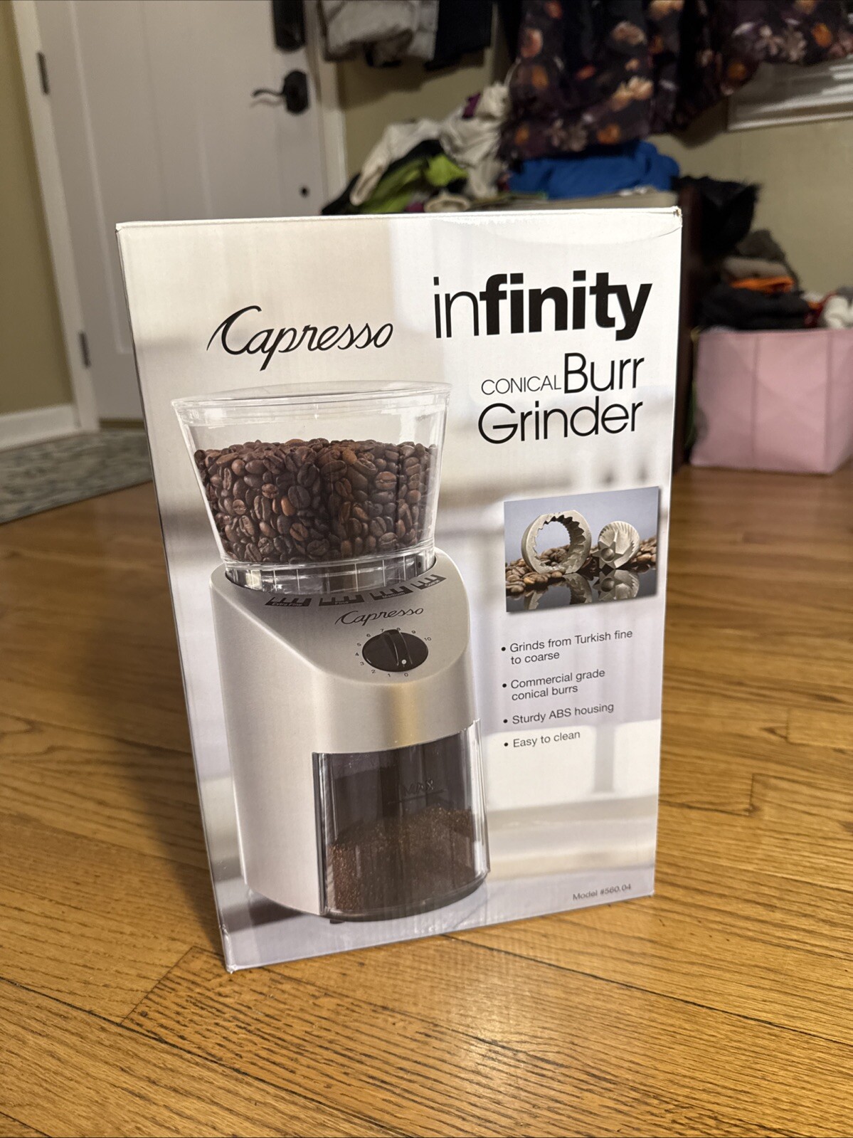 Capresso 560.04 Infinity Conical Burr Grinder - Brushed Silver for sale ...