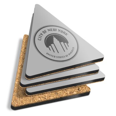 4x Triangle Coasters - BW - New York USA Travel Holiday NYC #35022 ...