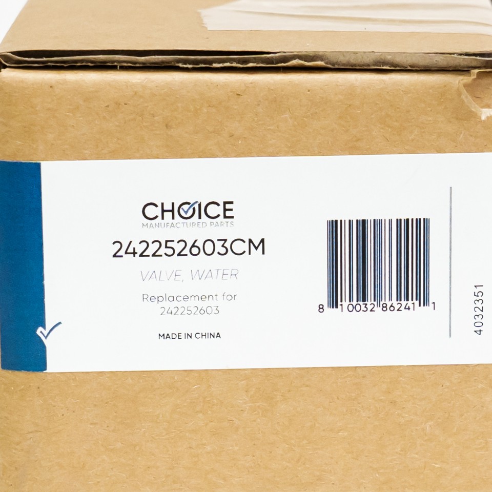 Choice 242252603 for Electrolux Frigidaire Refrigerator Water Inlet ...