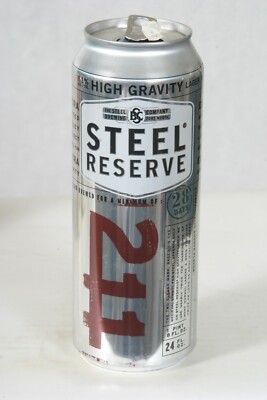 Steel Reserve 211 beer can - 24oz T/O | eBay