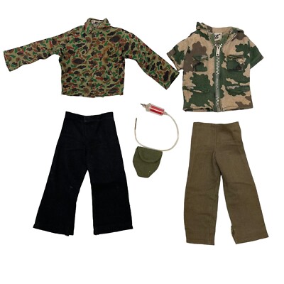 Vintage Hasbro GI Joe Clothing Accessories Camo Shirts Pants Hong Kong ...
