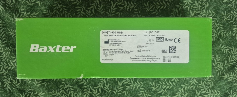 Baxter Welch Allyn 71900 USB Lithium Ion Rechargeable 3.5vHandle-New ...