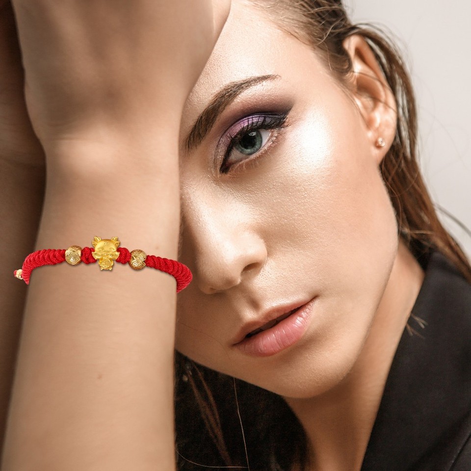 Dragon Year Bracelet Red Wrist Chain Protection Braided Bracelet Wrist ...