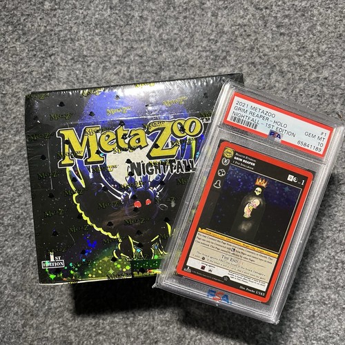 Metazoo Nightfall Grim Reaper PSA 10 Gem Mint + Sealed Booster Box Lot ...