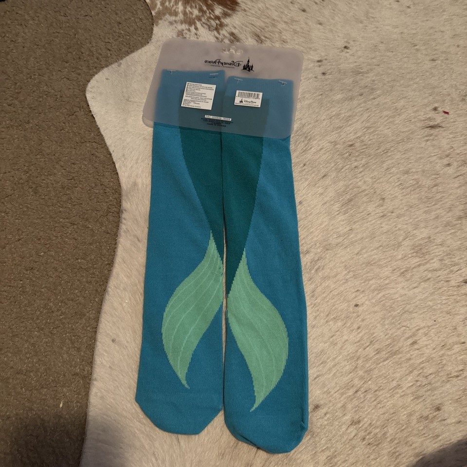 New with Tags Authentic Disney Parks Ariel Little Mermaid Socks One ...