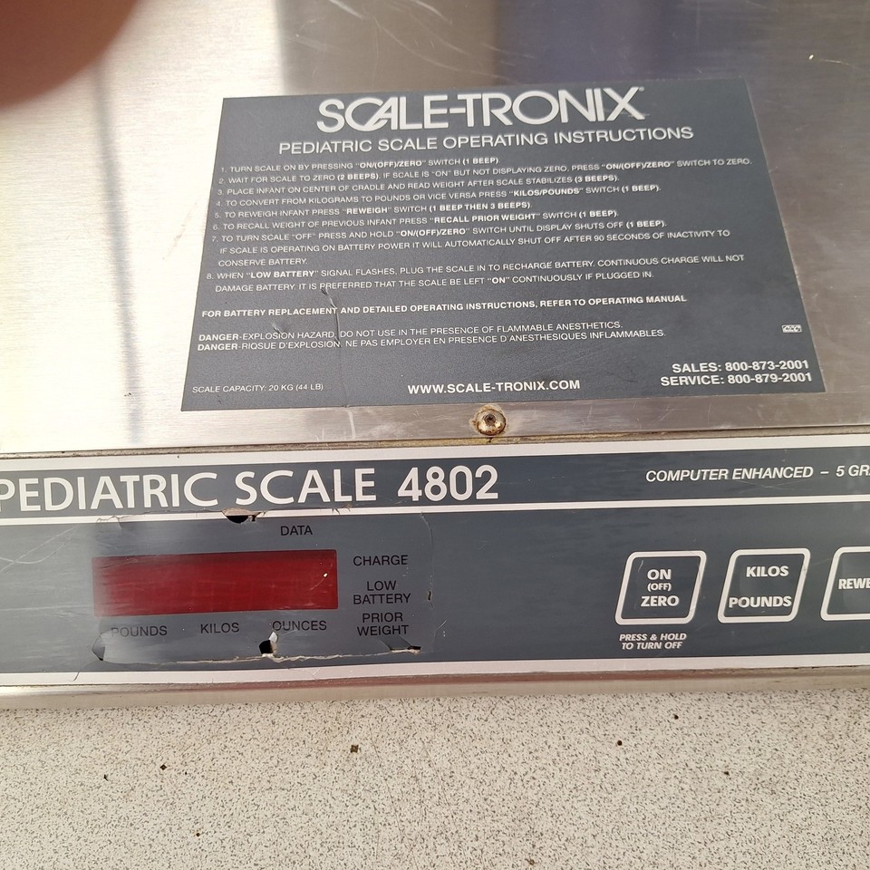Scale-Tronix 4802D Pediatric/Infant Digital Scale | eBay