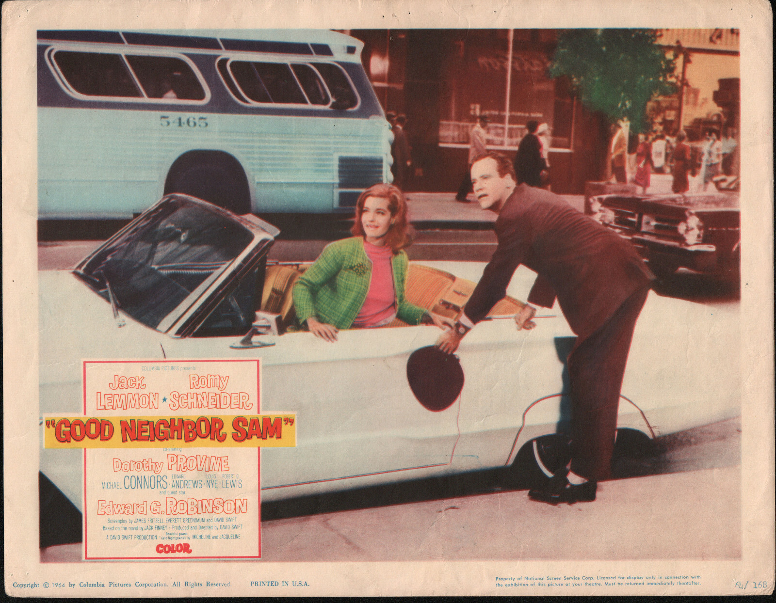 GOOD NEIGHBOR SAM orig lobby card ROMY SCHNEIDER/JACK LEMMON 11X14 ...