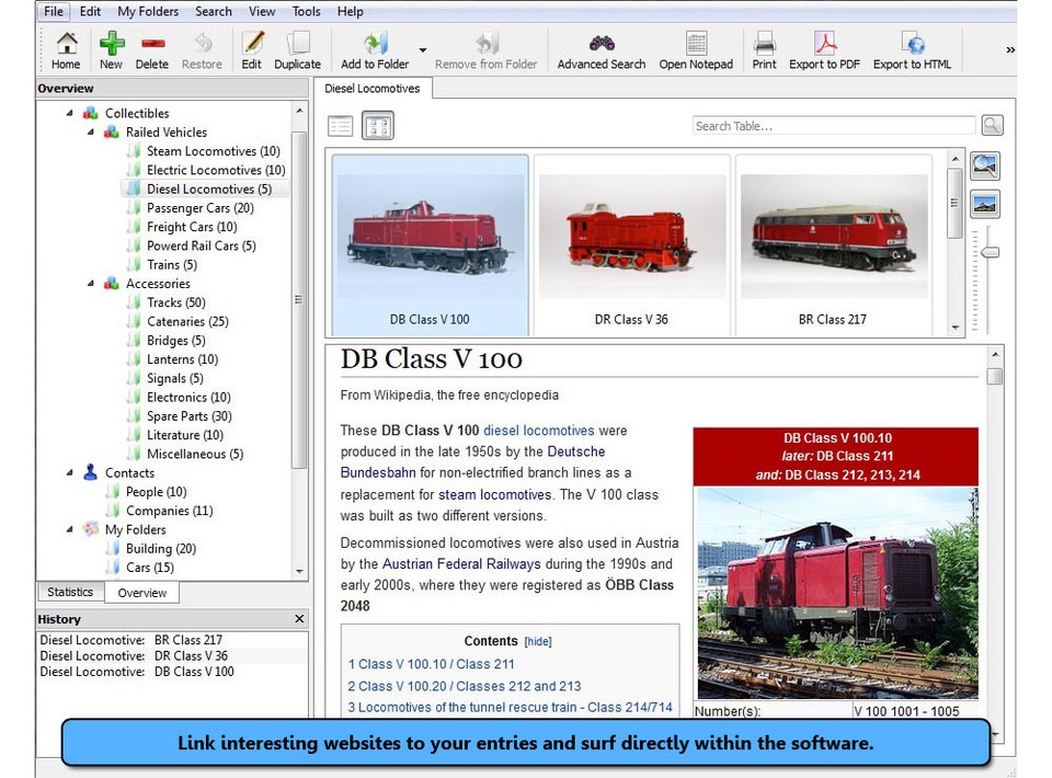 Stecotec Model Railroad Collector Pro - Software for Model Railroaders ...