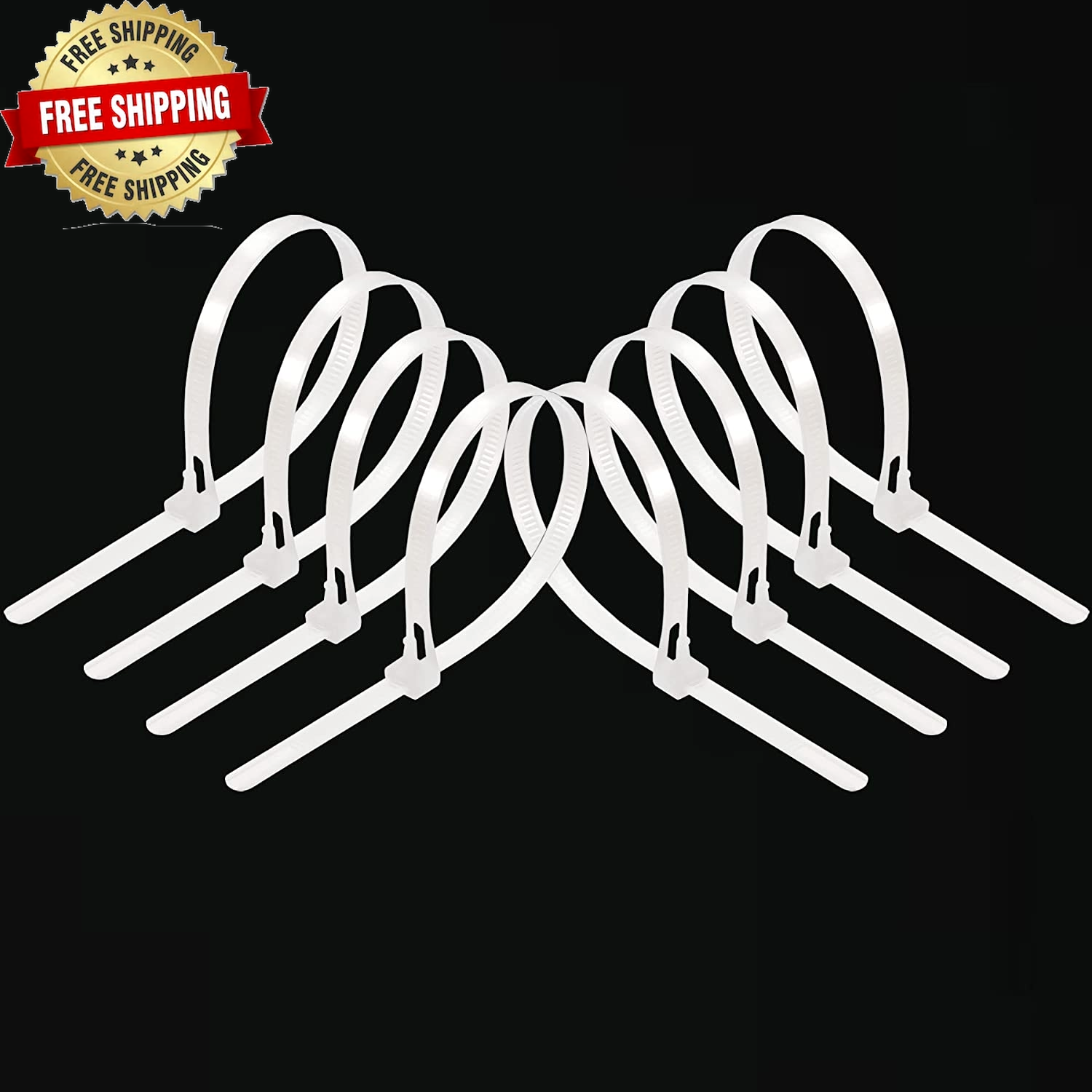 Reusable Zip Ties 6 Inch, 100Pcs Releasable Cable Ties White 50Lbs ...