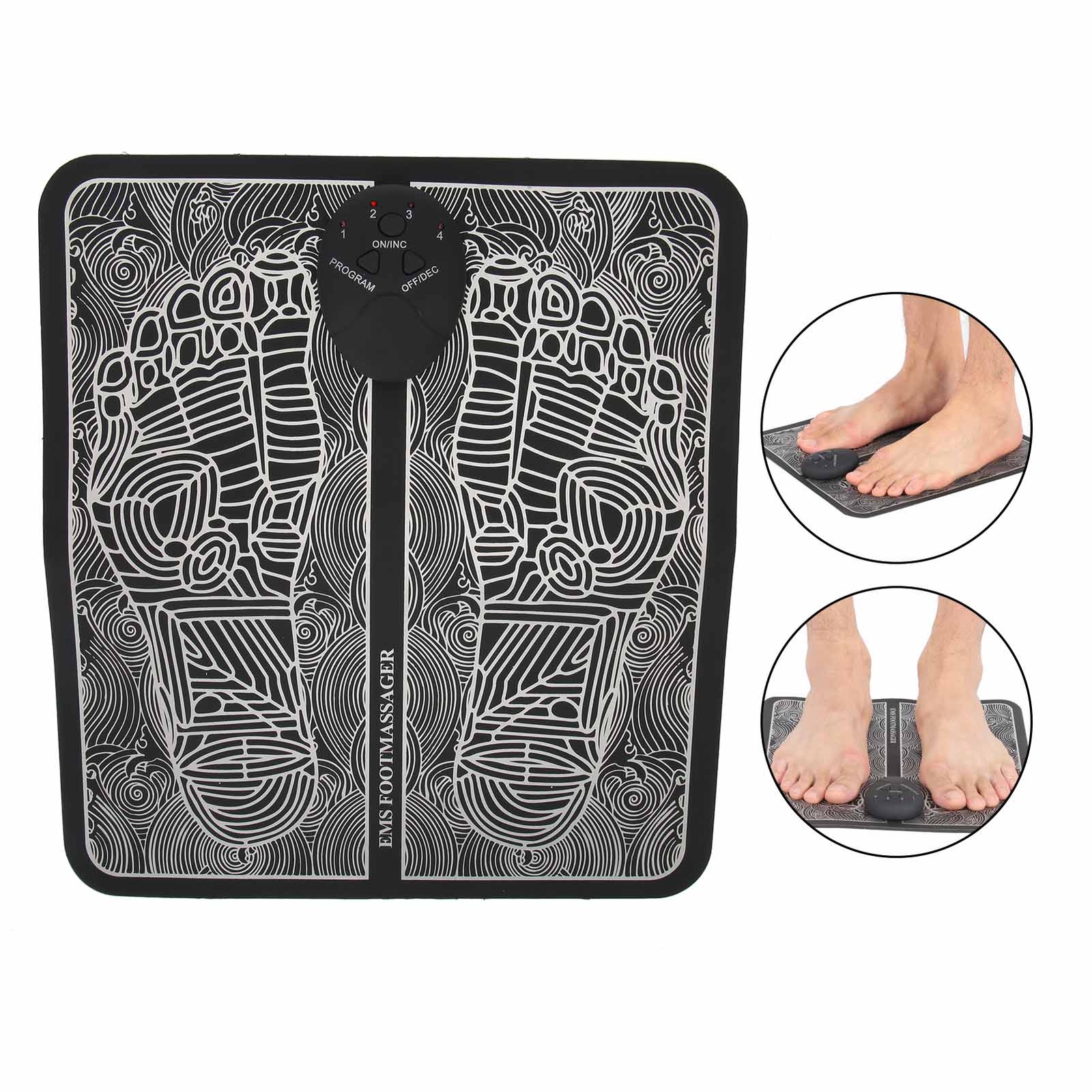 Electric Foot Massager Mat EMS Foot Massager Pad Feet Muscle ABS ...