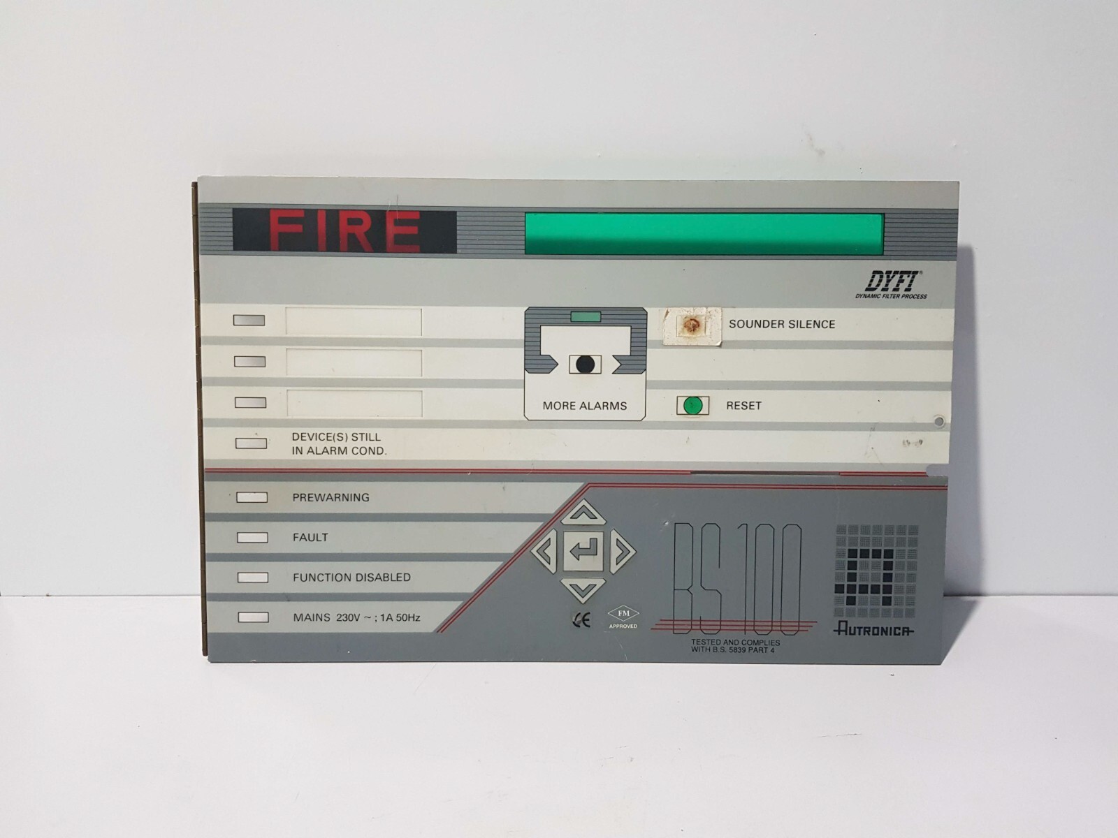 AUTRONICA BS100 DYFI FIRE ALARM CONTROL PANEL - ONLY FRONT COVER | eBay
