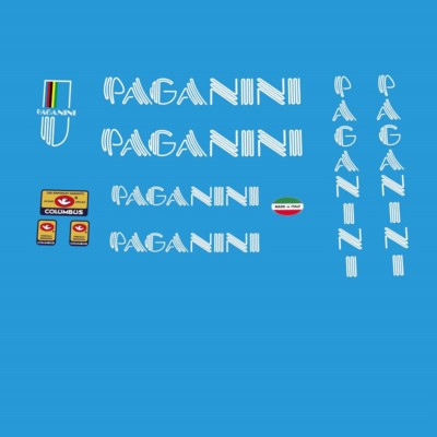 Paganini Bicycle Frame Stickers - Decals, White n.905 | eBay