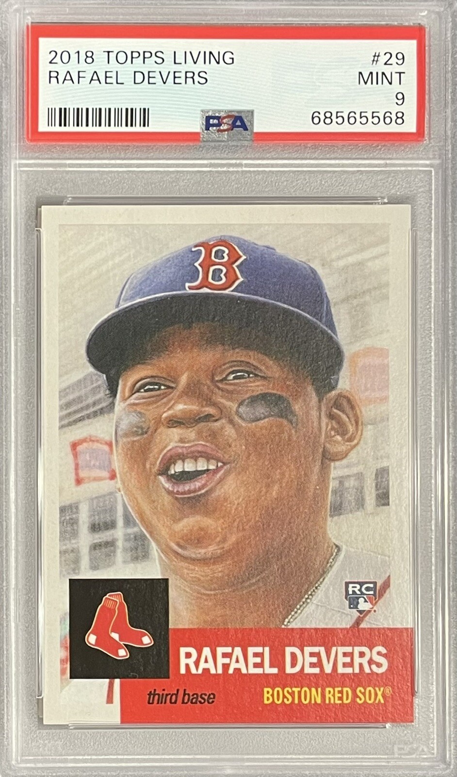 RAFAEL DEVERS 2018 TOPPS LIVING #29 PSA 9 MINT RC QTY | eBay