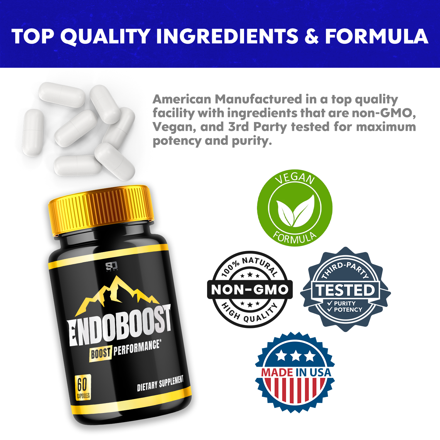 (5 Pack) Endoboost Men Supplement , Endo Boost Male Health Pills (300 ...