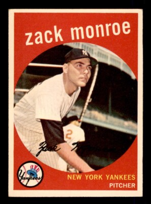 1959 Topps Baseball #108 Zack Monroe VG/EX *e4 | eBay