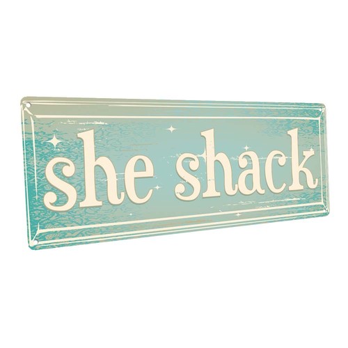 She Shack Metal Sign; Wall Decor for Bath or Laundry | eBay
