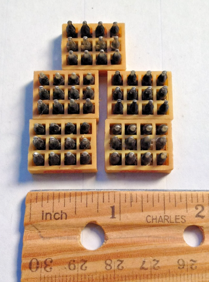 5 MINIATURE COCA COLA SODA CASES DOLL HOUSE TRAIN DISPLAY SET-UP | eBay