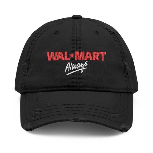 Walmart Always Symbol Distressed Dad Hat Embroidered | eBay
