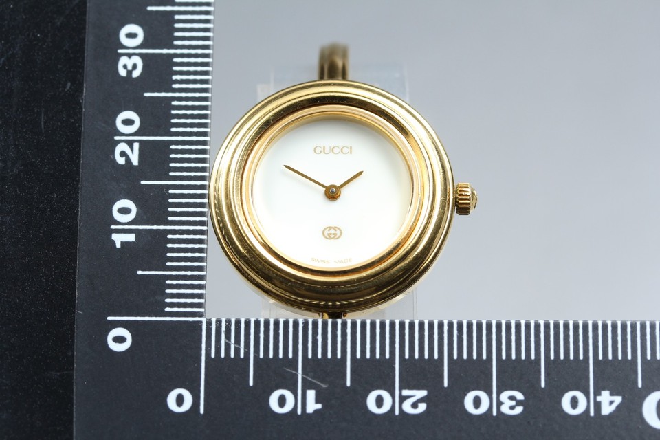 GUCCI Change Bezel 11/12 6 Colors Gold Quartz Women's Watch [N MINT Box ...