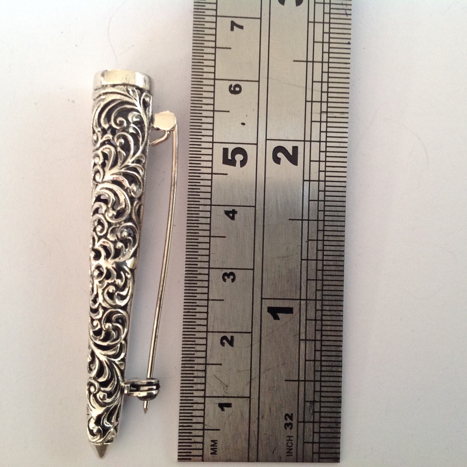 Sterling Silver Fancy posy flower holder | Grelly UK