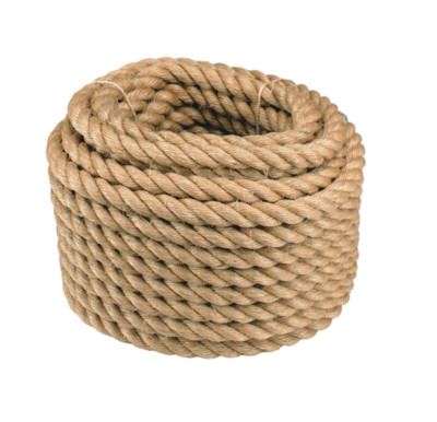 Manila Jute heavy duty garden 50m Natural Fibre Hemp Sisal Rope 40mm ...