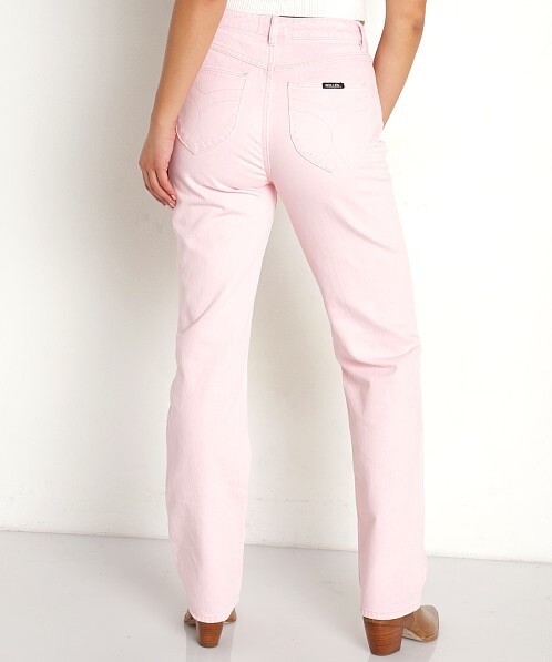 NWT Rolla’s Women’s Classic Straight Pant 90's Pink High Rise Size 27 ...