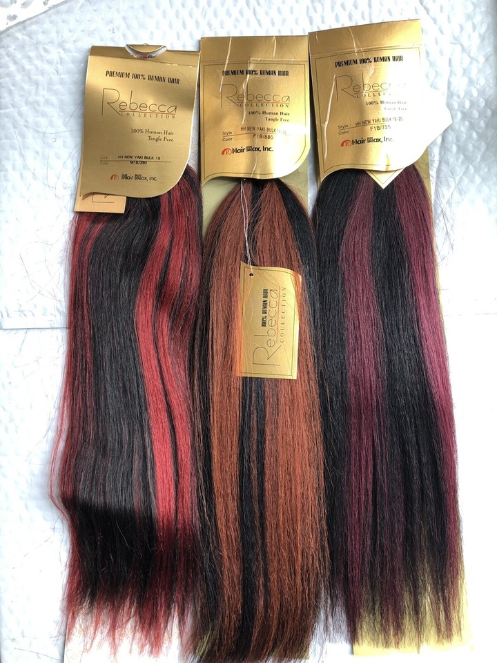 100% Human Hair for Braiding, 18-20" Long Yaki Bulk in Many Colors by ...