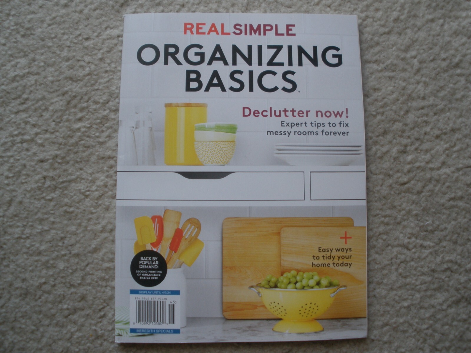 ORGANIZING BASICS ~ Real Simple Magazine 2024 ~ DECLUTTER NOW! ~ REAL SIMPLE 70992105809| eBay
